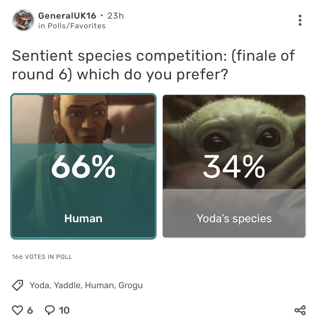 Winner of the sentient species competition | Fandom