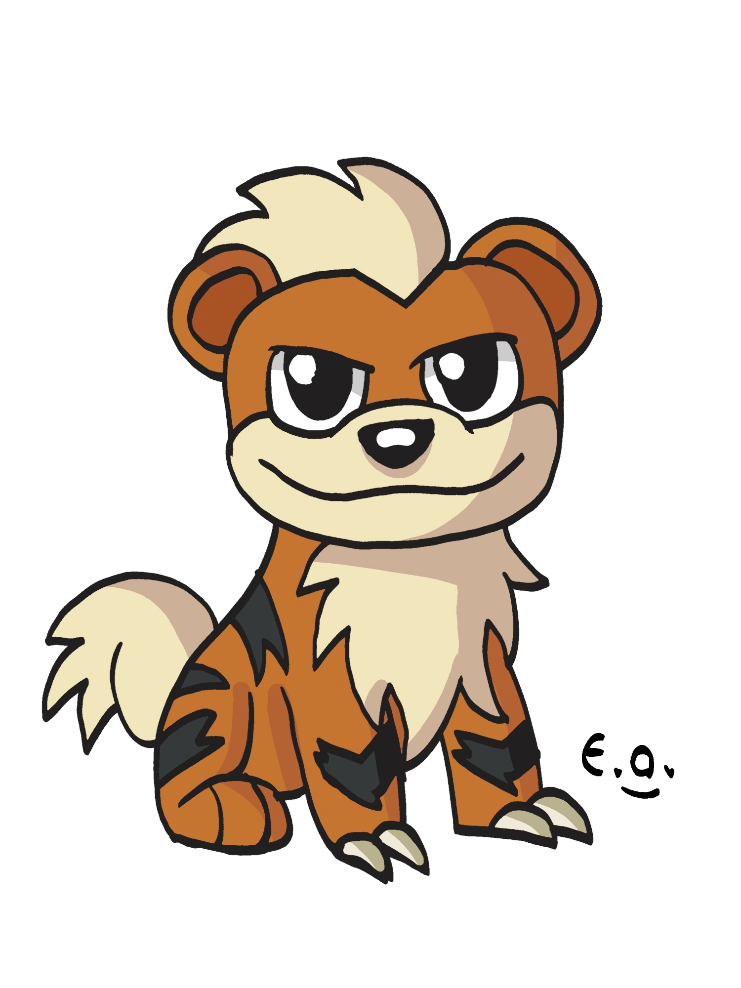 My simple drawing of Growlithe | Fandom