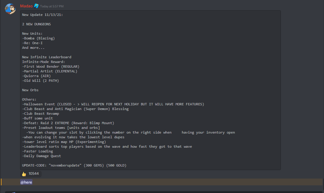 UPDATE LOG FOR THOSE WHO CANT ACCESS DISCORD OR DONT HAVE IT | Fandom