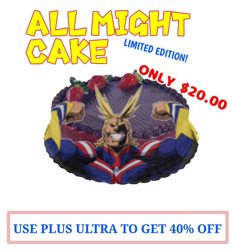 All might cake. | Fandom