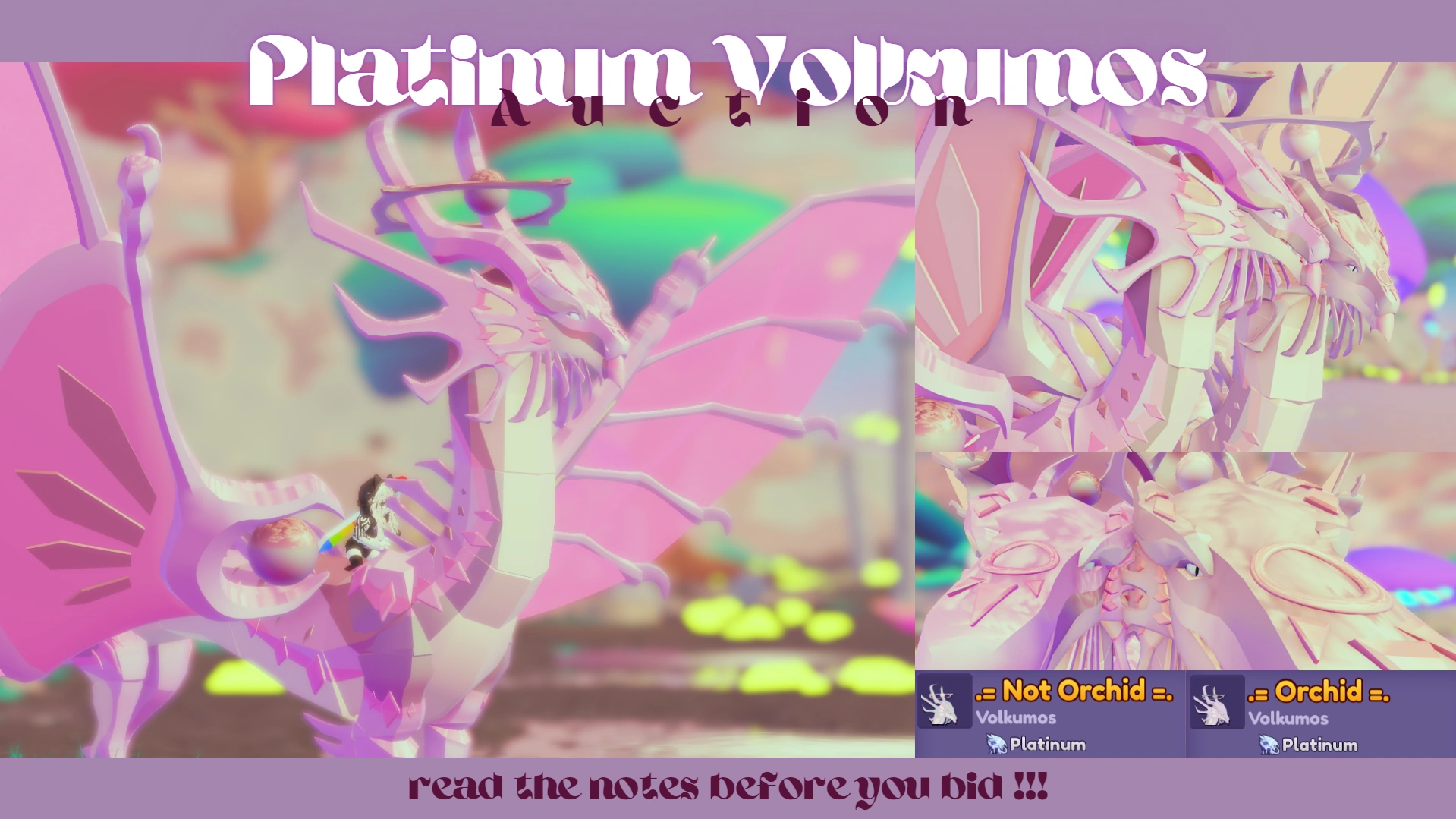 ⋆˚࿔ Platinum Volkumos Auction 𝜗𝜚˚⋆ | Fandom