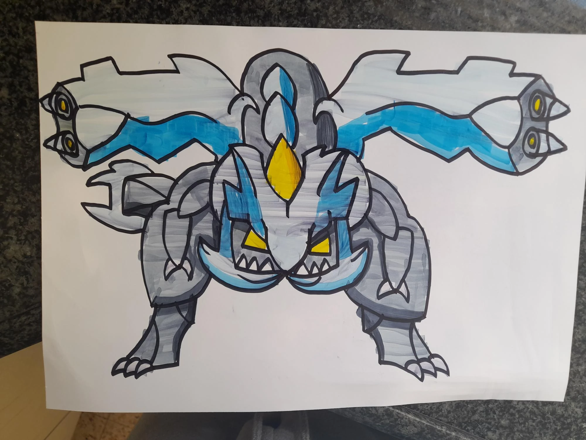 My drawing of Kyurem | Fandom
