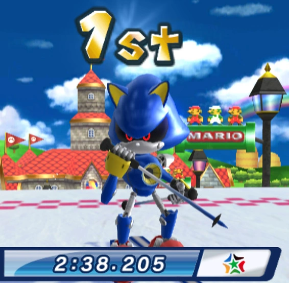 the reflection on Metal Sonic's head looks like a skull | Fandom