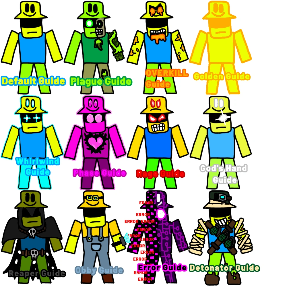 Guide Character Styles #1: Slap Battles Characters 1 | Fandom