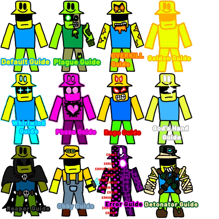 Guide Character Styles #1: Slap Battles Characters 1 | Fandom