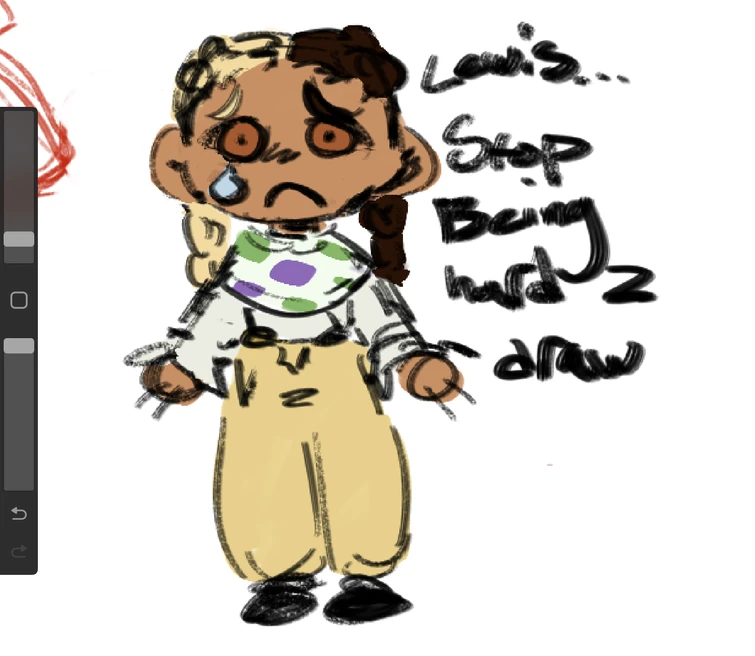 It’s 12:30 PM, I just woke up, but here’s a human Goob sketch I made ...