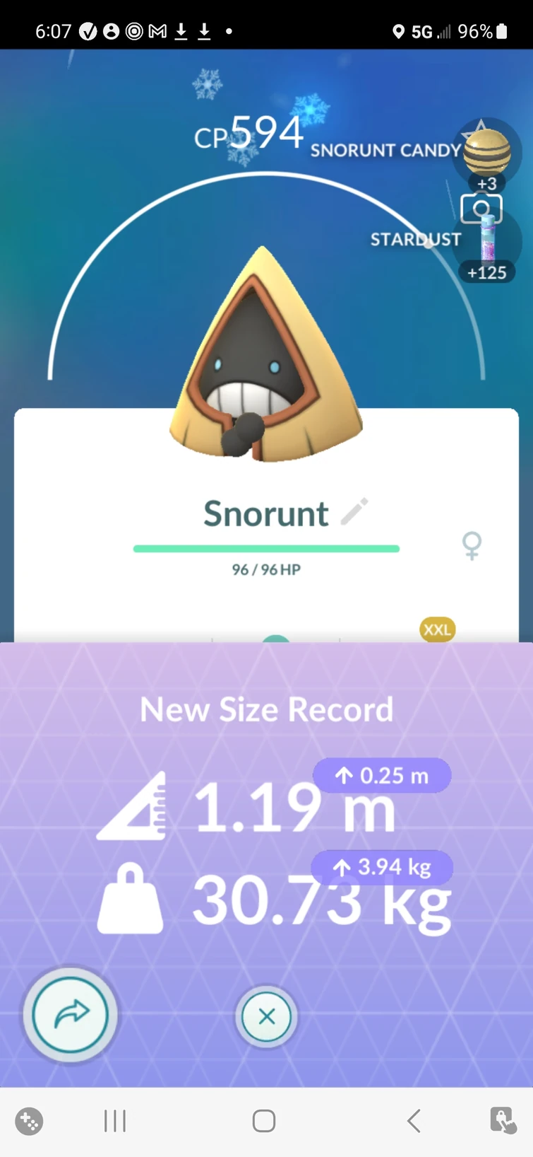 Back to back 4th Shiny Female Snorunt and XXL Snorunt | Fandom