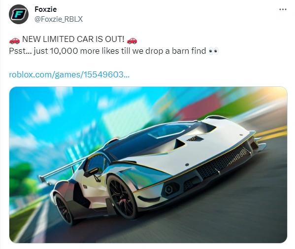 Foxzie announced that we will have a barn hunt once the game reaches 1m ...
