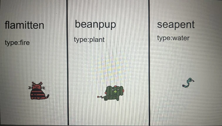 I tried to draw my starter designs… | Fandom