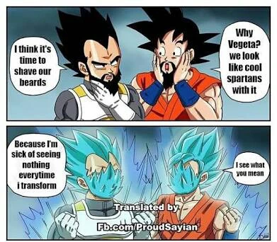 I KNOW WHY GOKU AND VEGETA DO SHAVE | Fandom