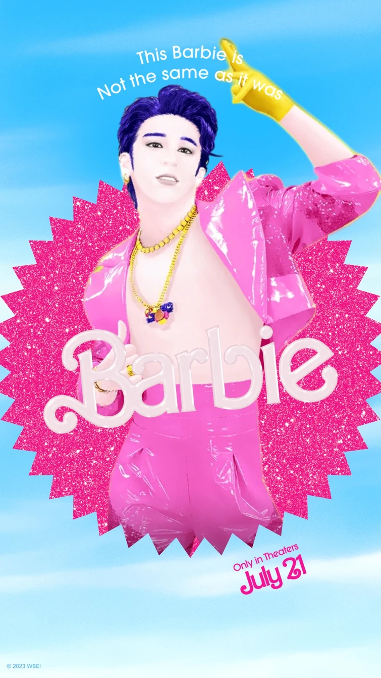 I used the Barbie poster maker that's became a meme on one of my ...