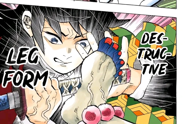 (manga spoiler) Akaza nobody wants to sniff your crusty blueberry toes ...