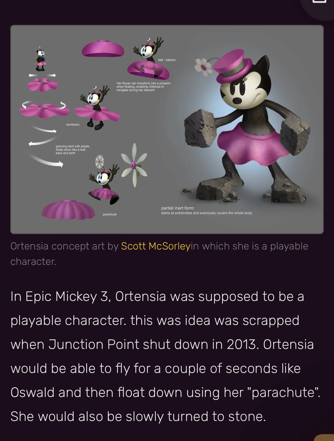My favorite fact from the Epic Mickey franchise . | Fandom