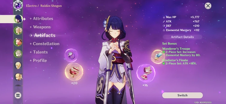 how much er does raiden need-? | Fandom