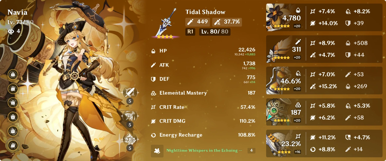 How’s the Navia build? | Fandom