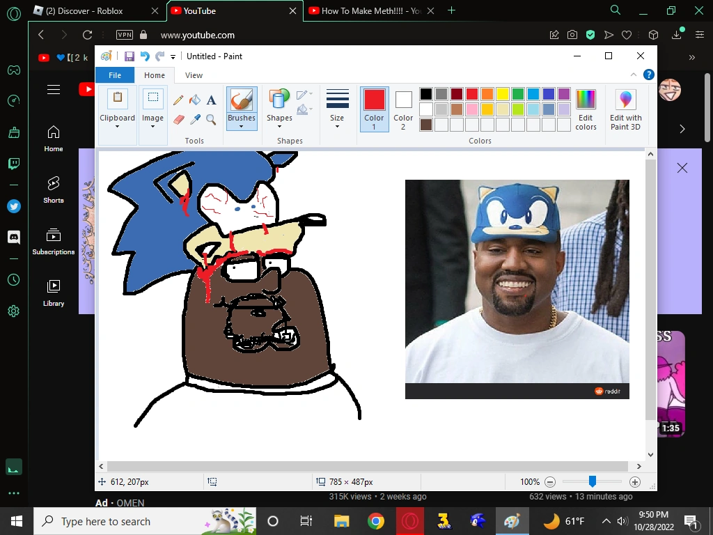 i drew kanye with the sonic hat | Fandom
