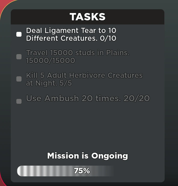 helpp I've tried every creature I have that is able to deal ligament tear and it wont work | Fandom