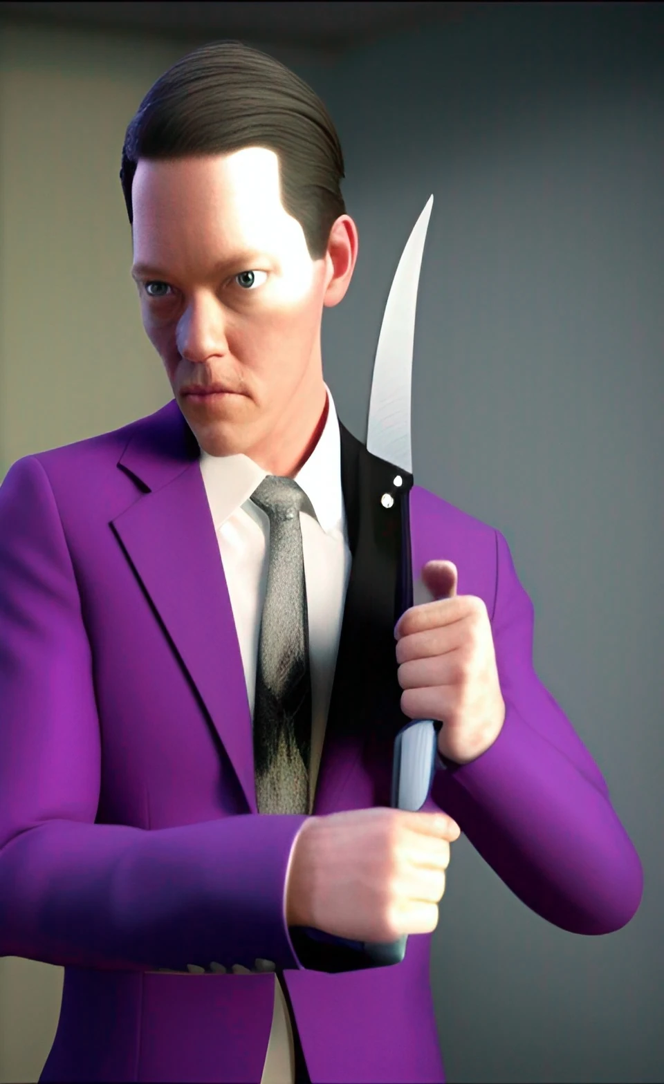 I thought I'd run a few AI arts on Matthew Lillard as William Afton ...