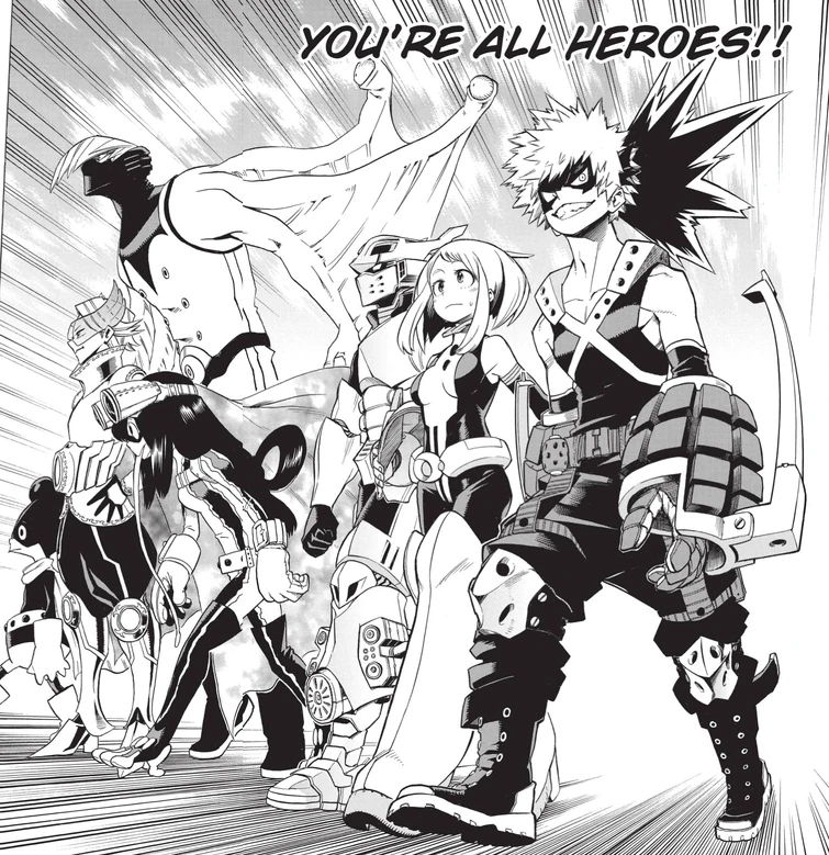 Screenshots I took while I was reading the MHA manga | Fandom