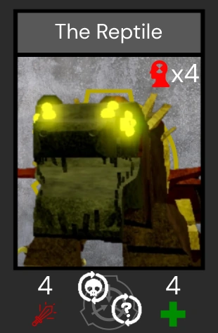 SCP TD Inscryption Card: The Reptile | Fandom