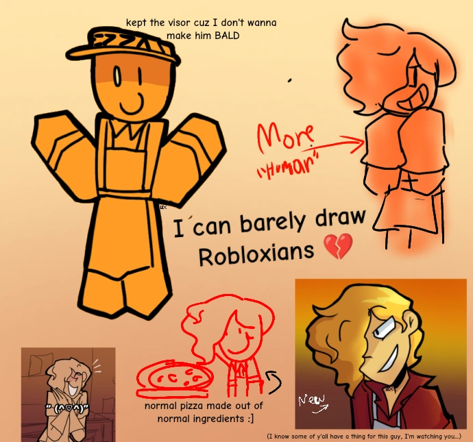 My attempt to draw in a Robloxian artstyle... (send help) | Fandom