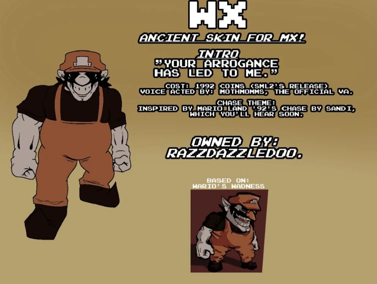 Uncomfirmed Razz's WX skin for MX | Fandom