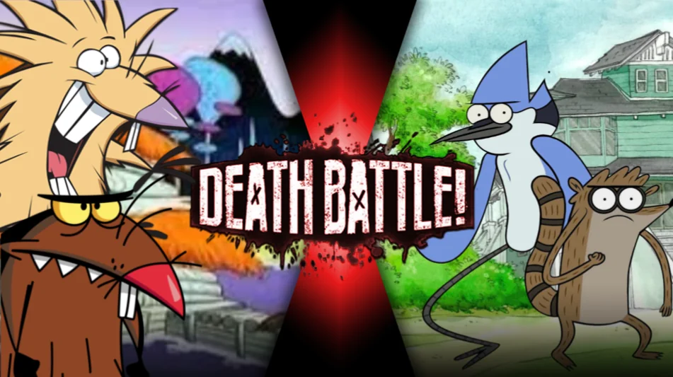 Norbert & Daggett VS Mordecai & Rigby (The Angry Beavers VS The Regular ...