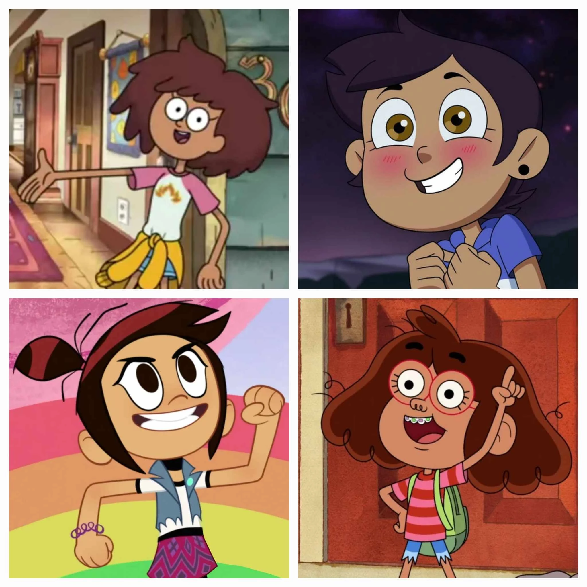 Anne Boonchuy, Luz Noceda, Molly McGee and Tater Ramirez-Humphrey. | Fandom