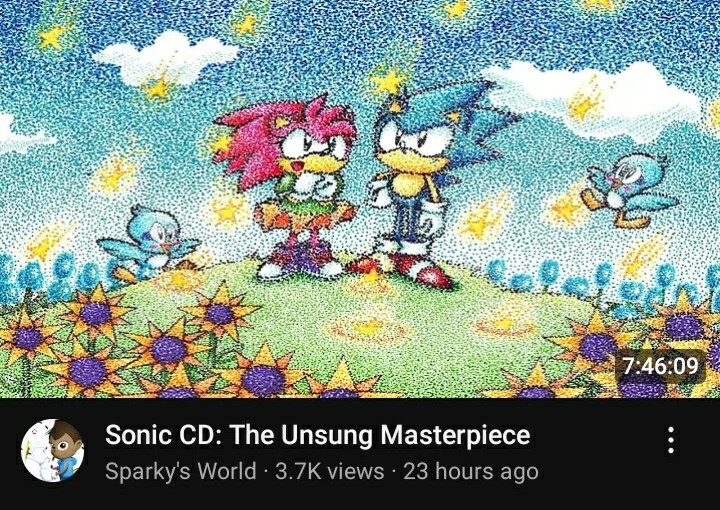 "Sure, just give me 7 hours to explain why Sonic CD is a great game ...