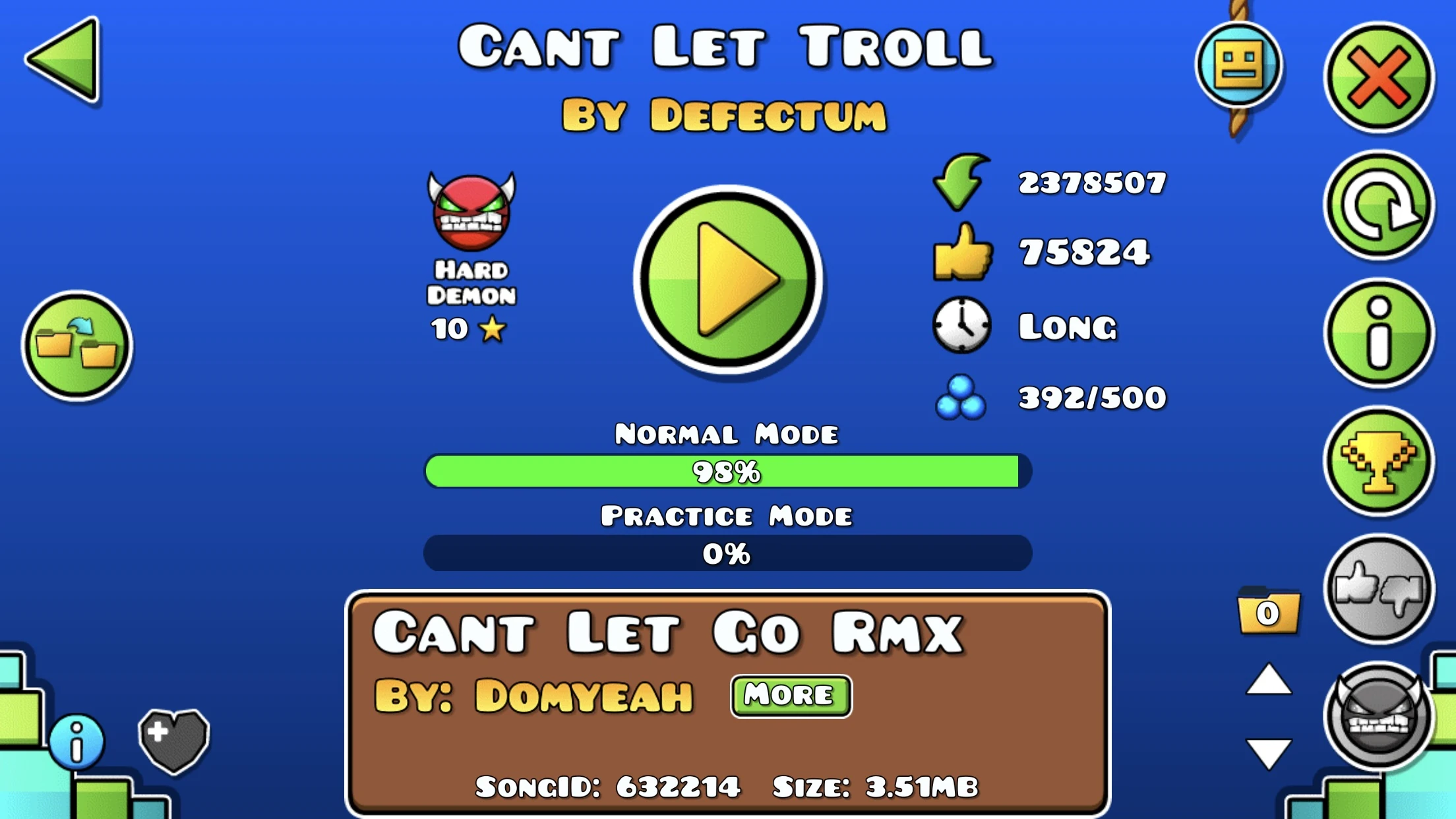 when a troll level is a hard demon: | Fandom