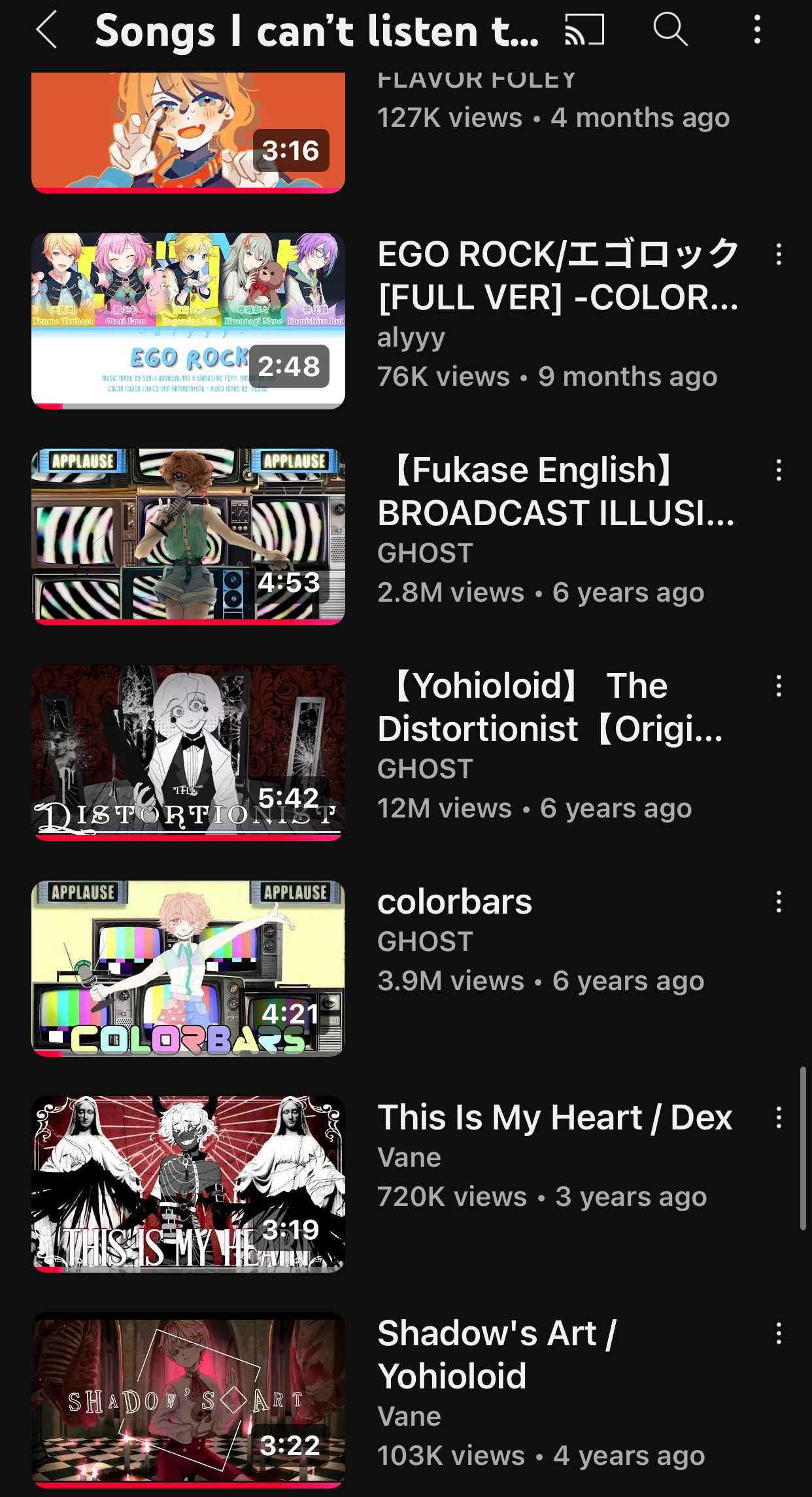 Apple music hates me so I made this playlist of just songs that are ...