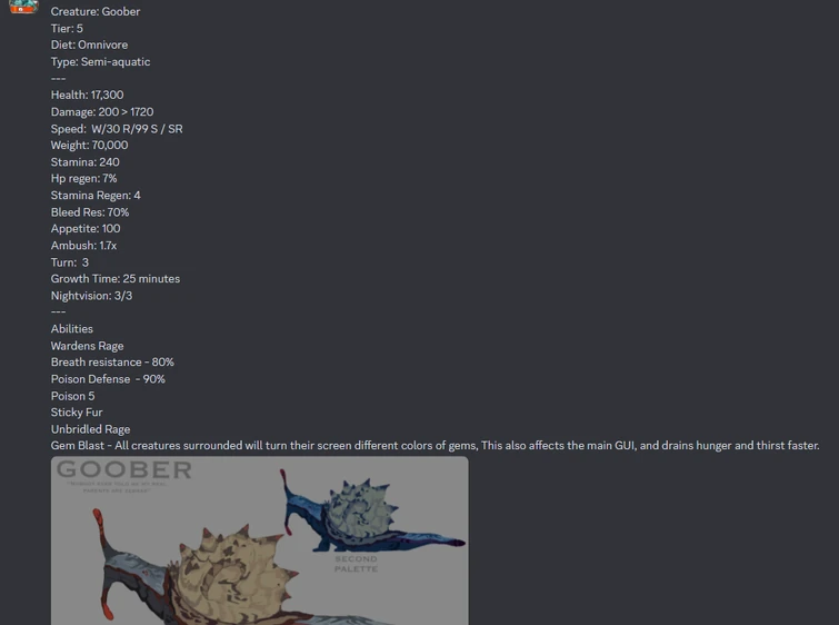 create a creature with nightmare stats | Fandom