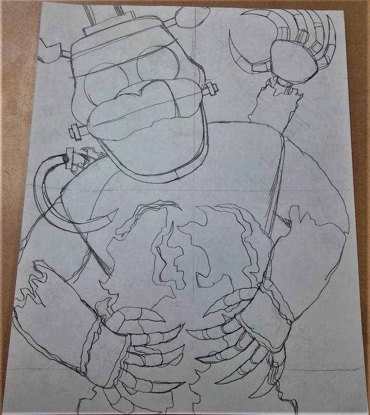 W.I.P Shot Of The Dread-Bear Drawing-... | Fandom