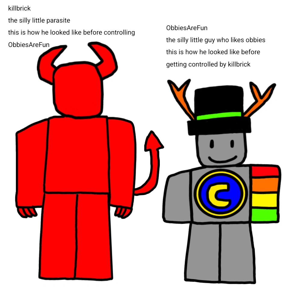 KILLBRICK but he got separated from the guy he's controlling idk my character designs suck | Fandom