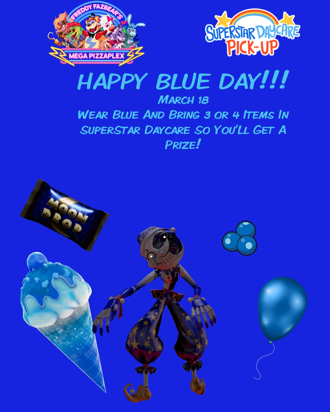 Celebrate Blue Day And Today's Lunch In Superstar Daycare | Fandom