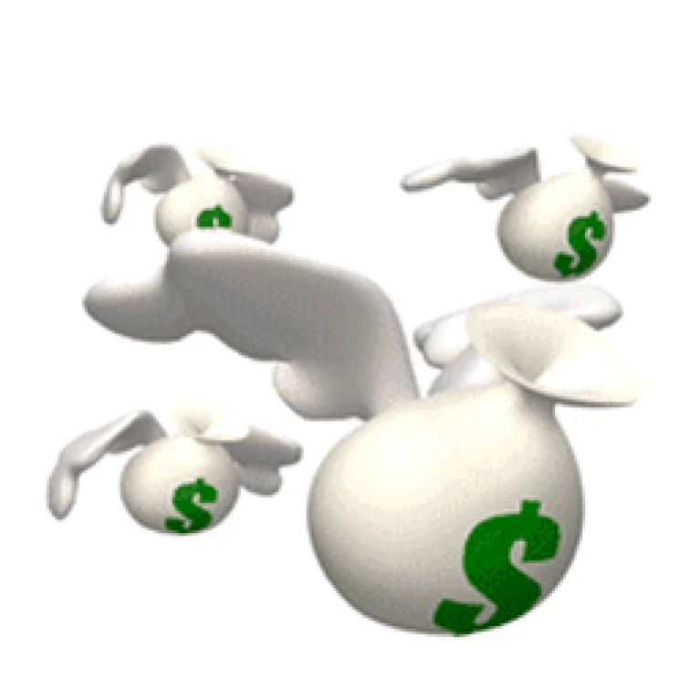 Flying Money Animated Gif