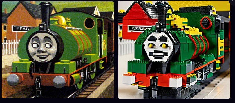 AI makes RWS Percy look cursed with the prompt "Make it into LEGO" | Fandom