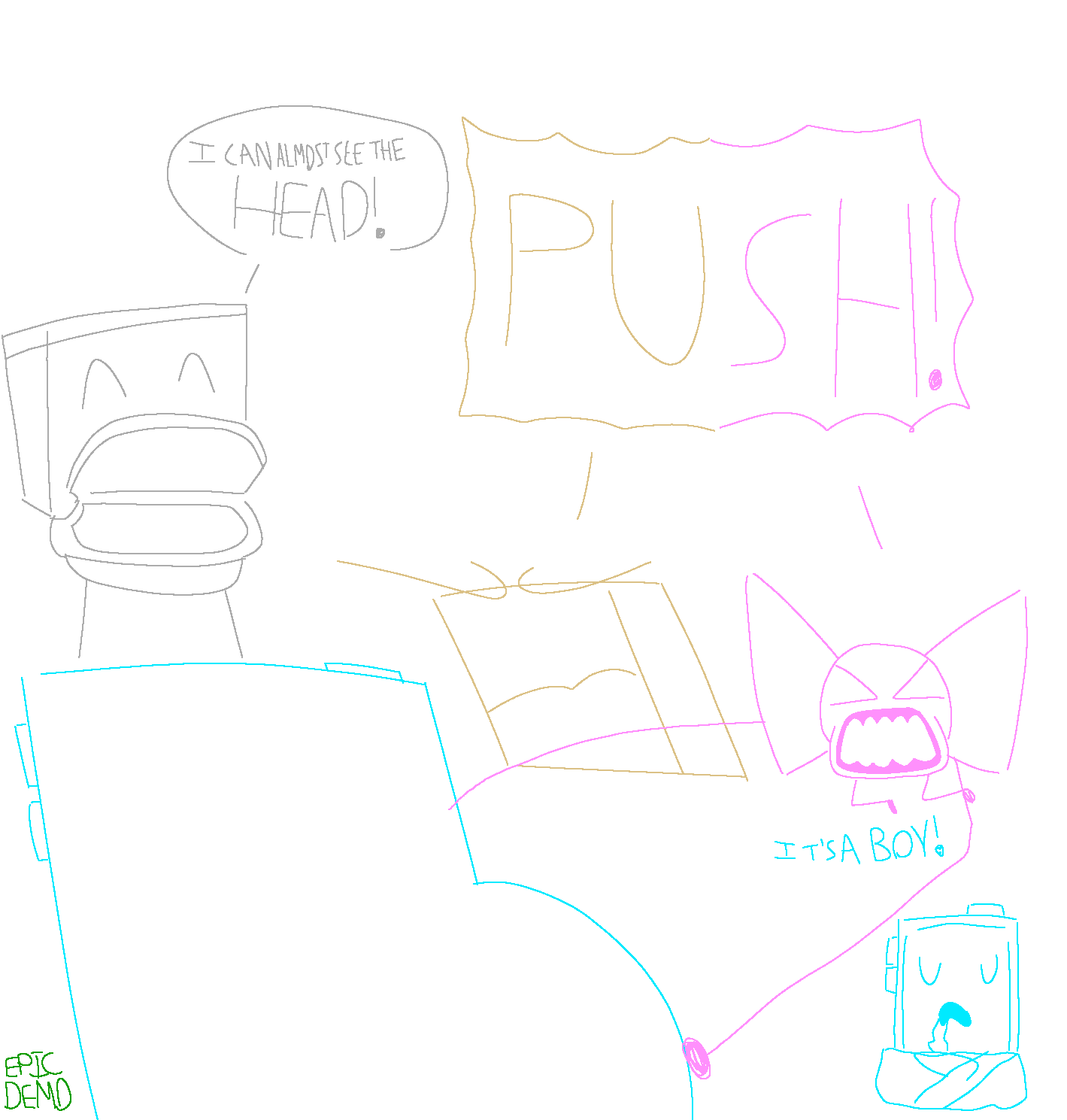 artistic recreation of mephone giving birth | Fandom