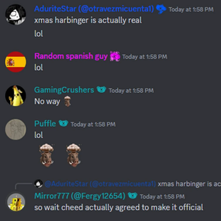 Christmas Harbinger image archive. | Fandom