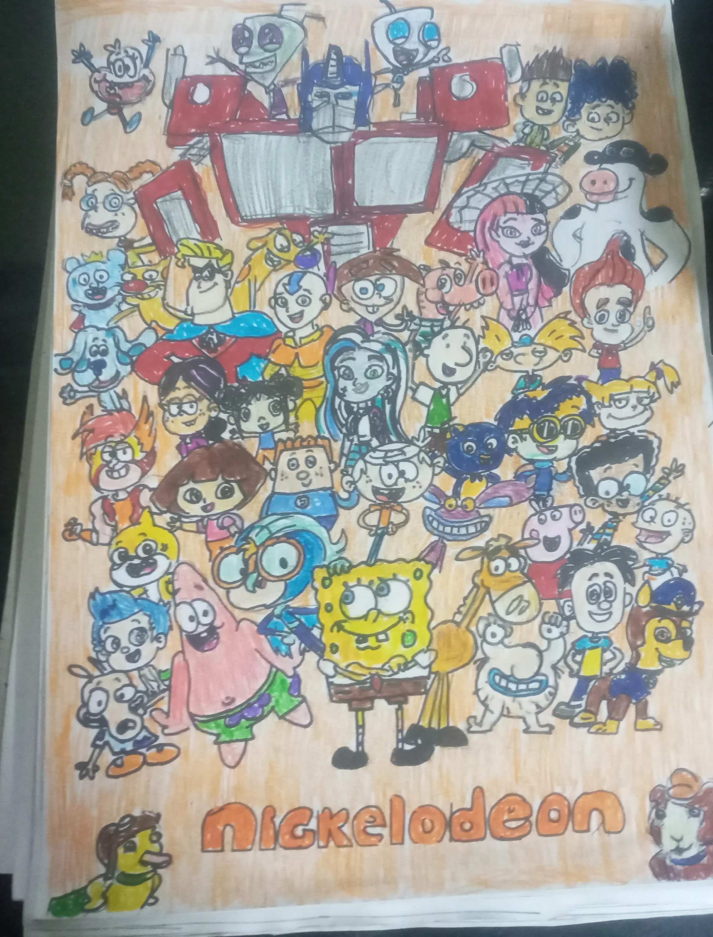 Look at SpongeBob SquarePants and Nickelodeon Characters Gathering ...