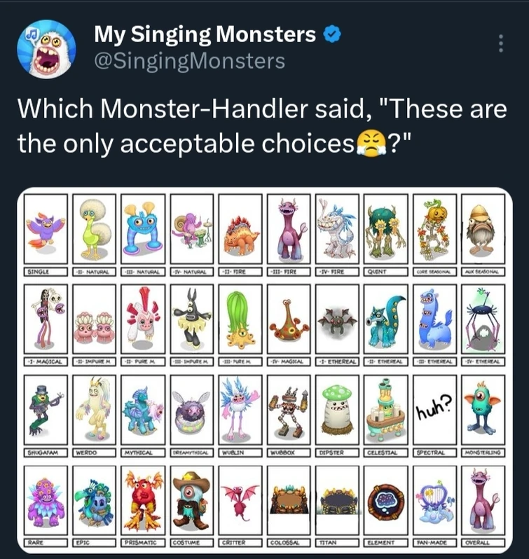 Whichever Monster-Handler made this, they are correct | Fandom