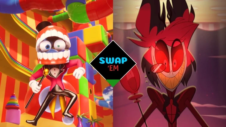 CAINE & ALASTOR VOICE SWAP | The Amazing Digital Circus/Hazbin Hotel ...
