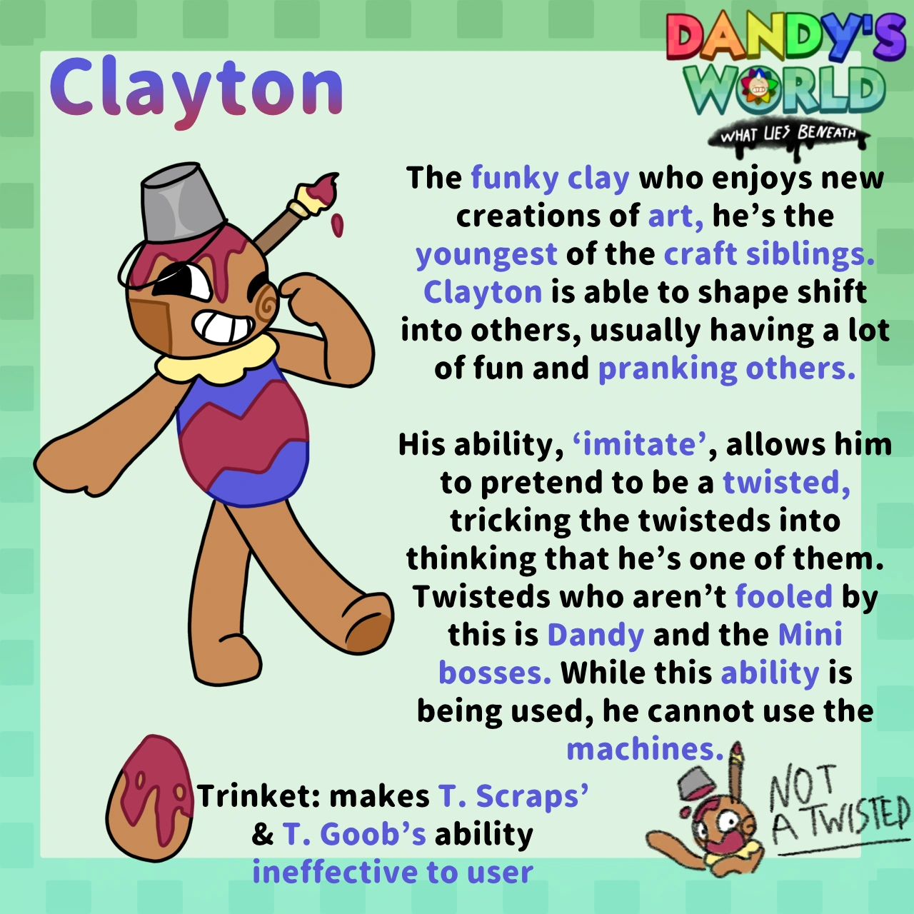 Clayton the clay! 🪨 (Digital) | Fandom