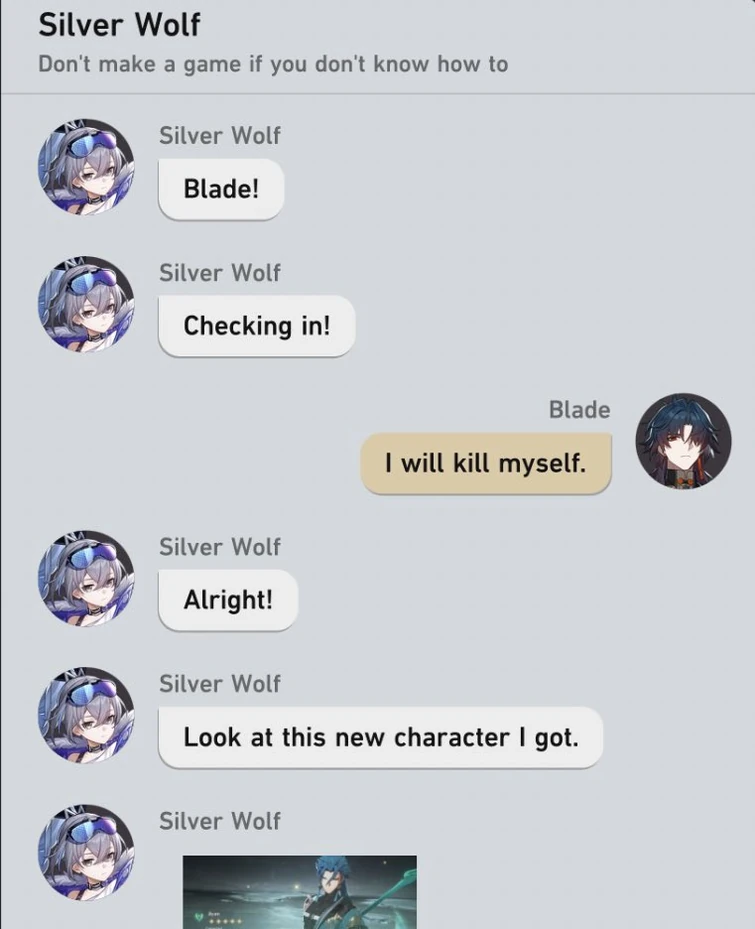 a collection of these silly hsr chats | Fandom