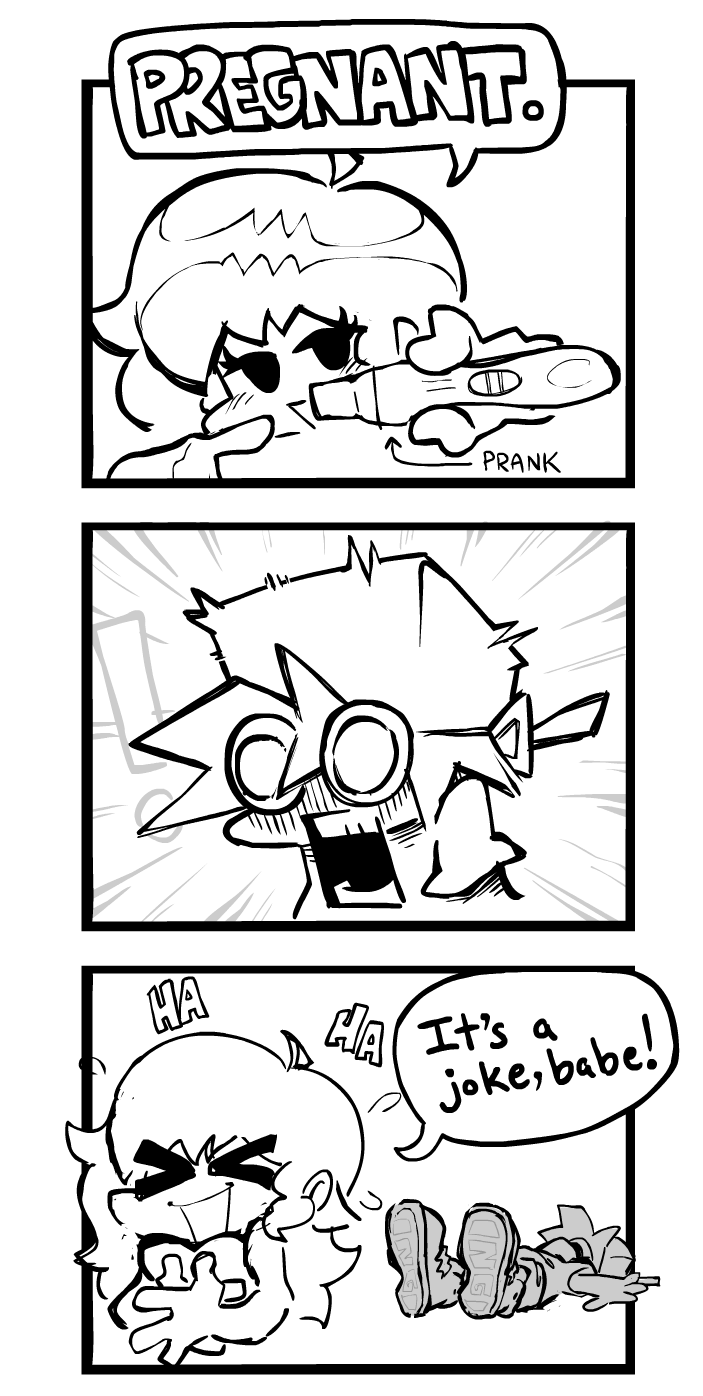 Just saw this comic by Phantom Arcade of GF playing a prank on BF | Fandom