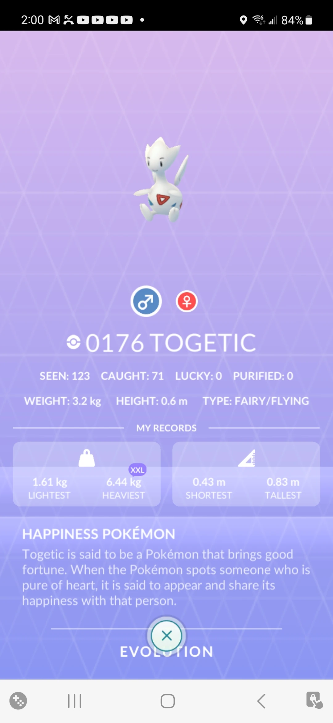 Two week late Togetic results | Fandom
