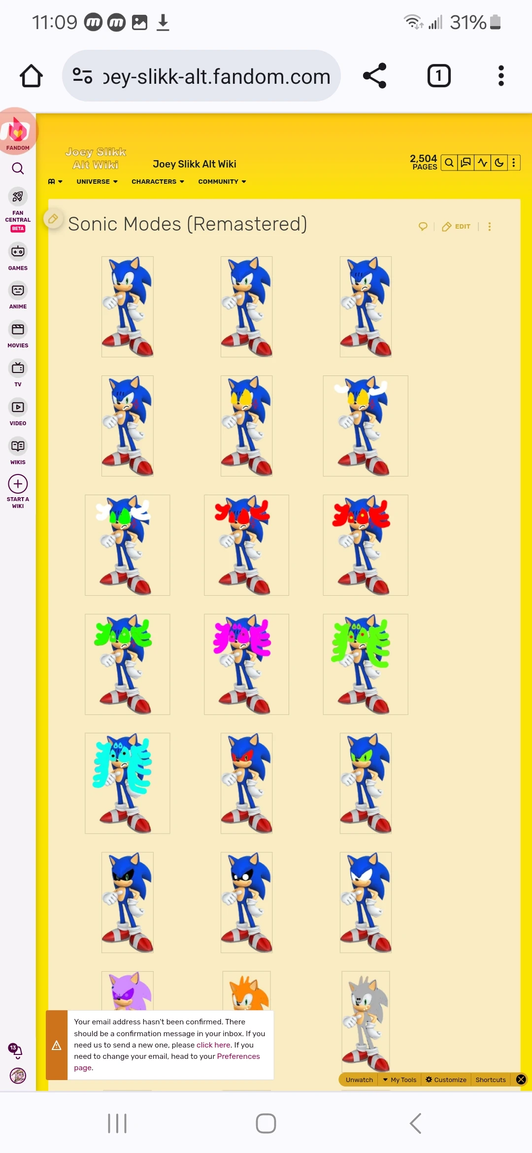 A Remastered Page Of Sonic Modes Is Out! | Fandom