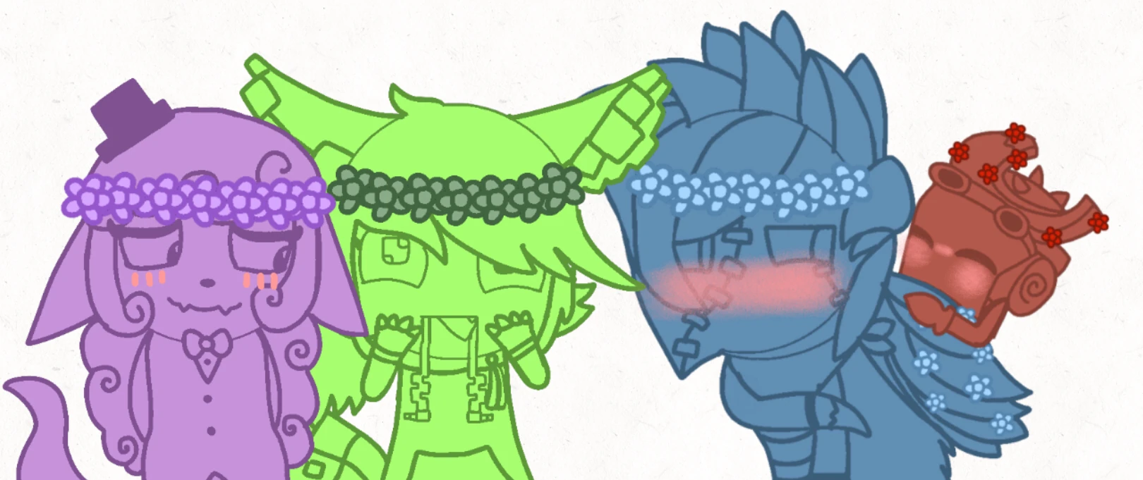 Wublins and a ethereal in flower crowns | Fandom