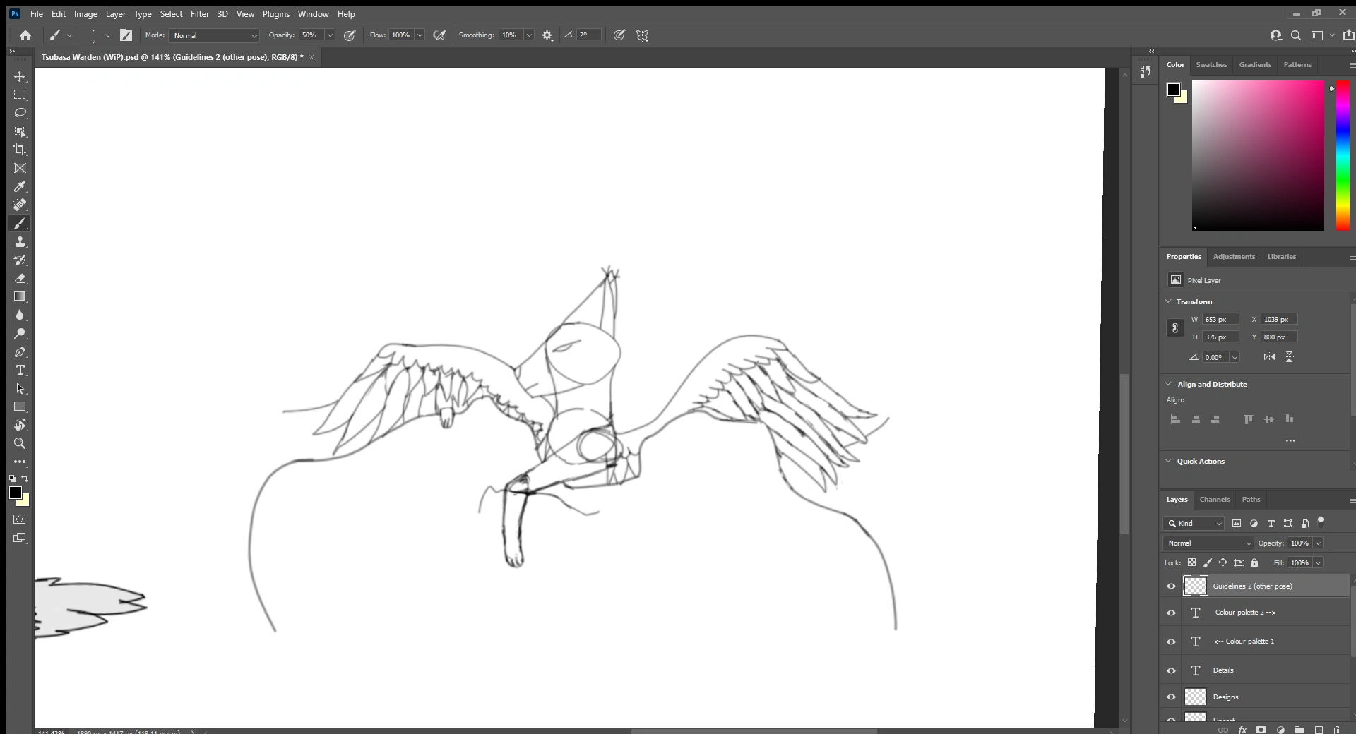 So yeah- Tsubasa Warden special pose WiP | Fandom