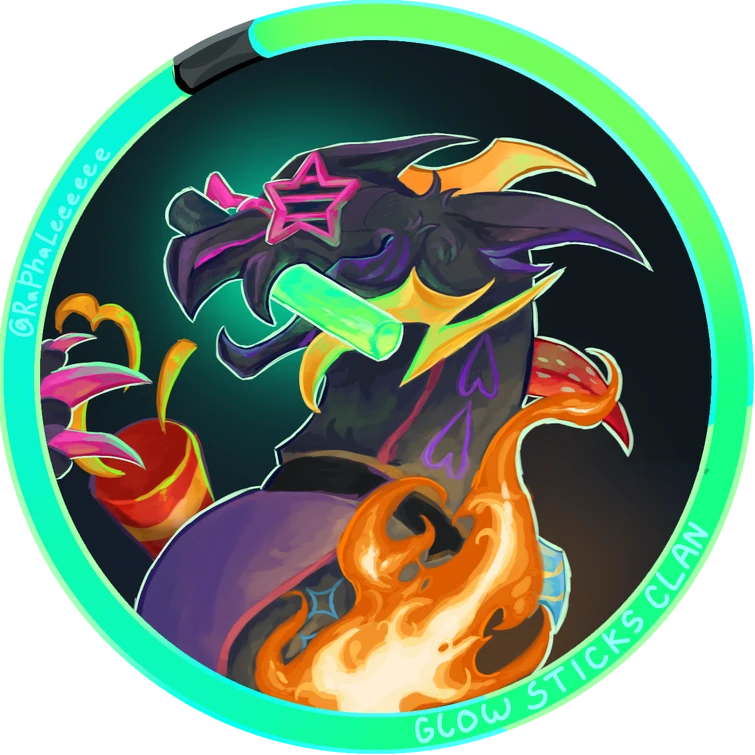 Fia the Hikorshi, mascot of Glow Sticks Clan 💚🌟 | Fandom